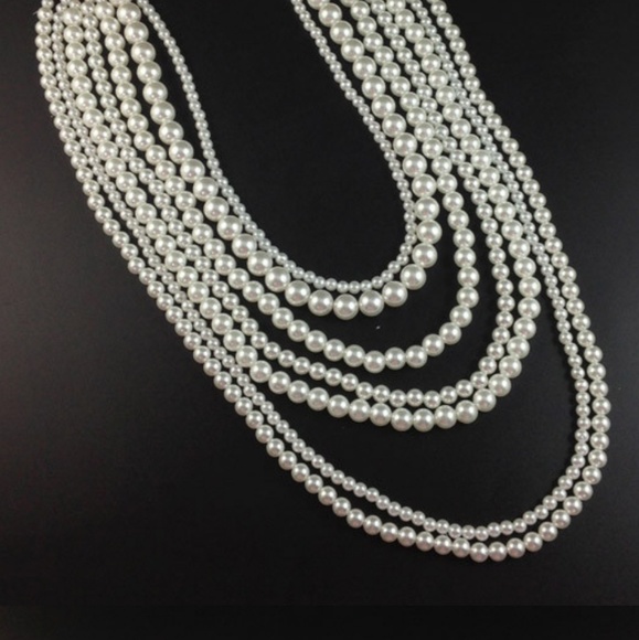 Jewelry | Multi Layered Strands Of Pearls | Poshmark